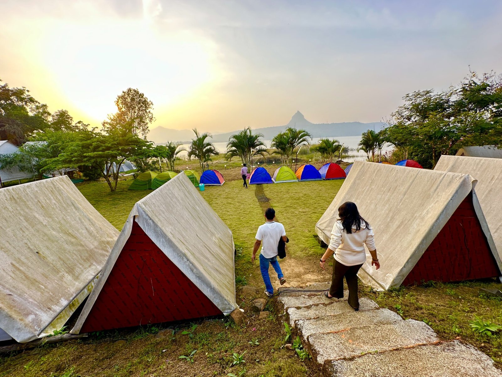 The Camp Pawna Colourful Triangle Tent