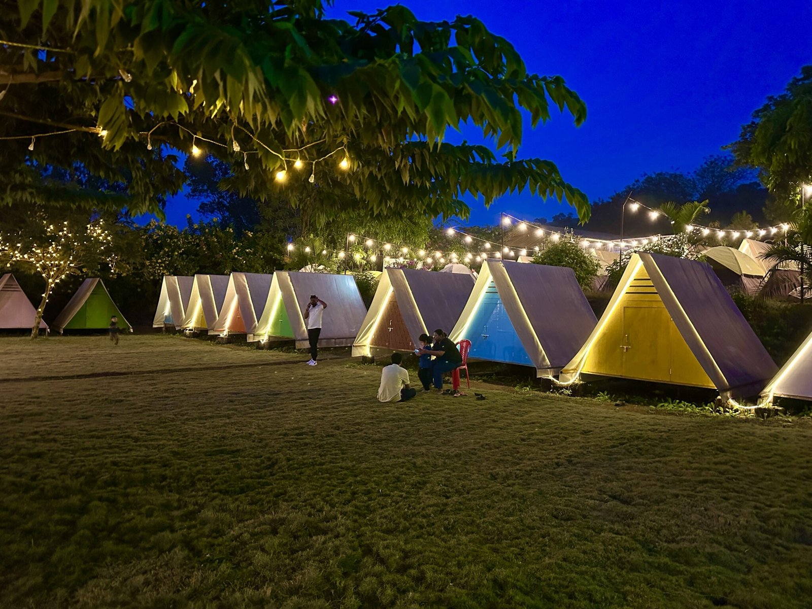 The Camp Pawna Colourful Triangle Tent